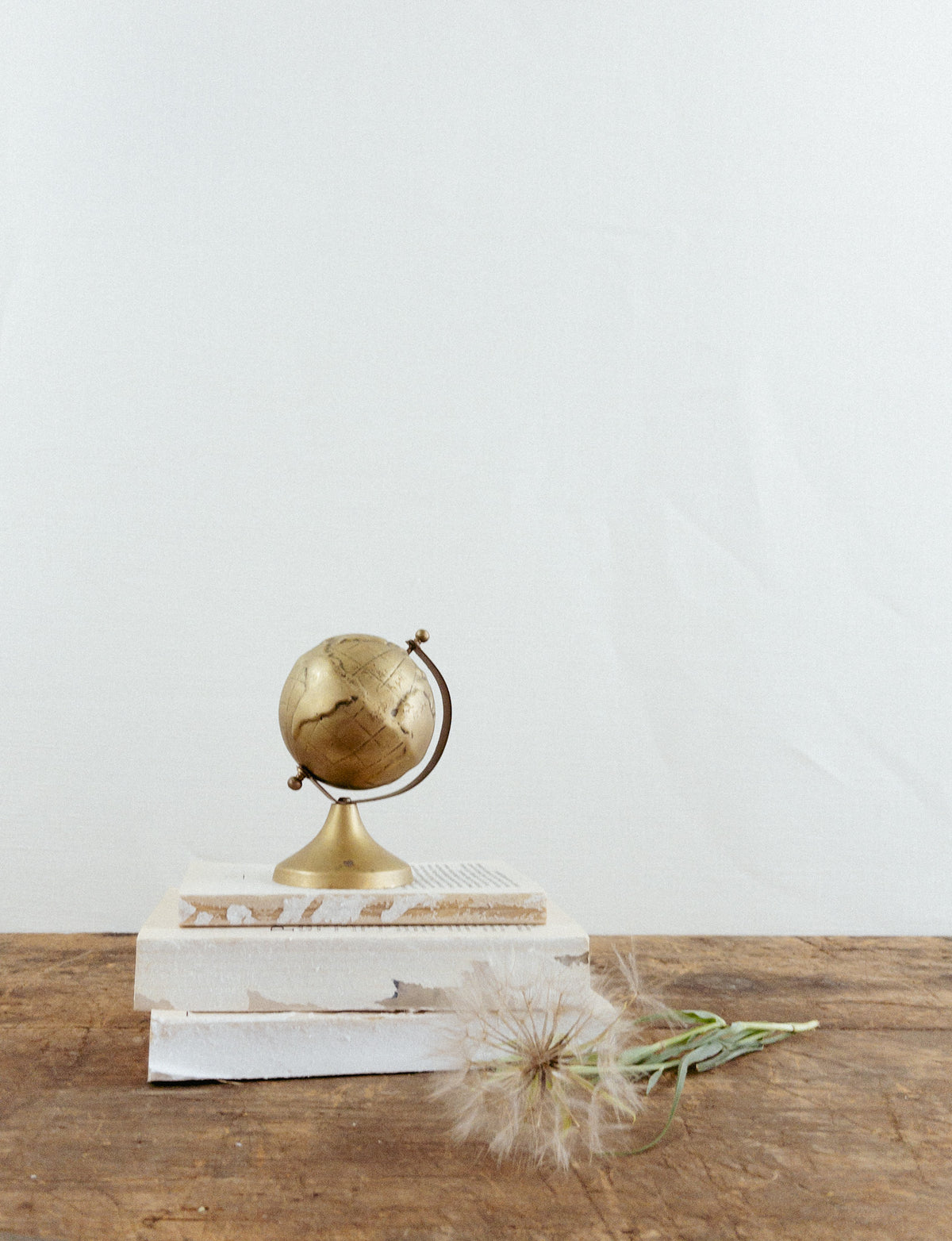 Small Vintage Brass Globe | minnesotarust