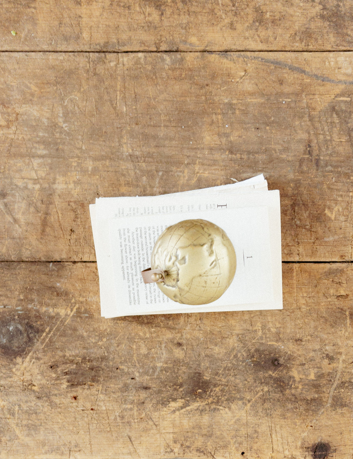 Small Vintage Brass Globe | minnesotarust